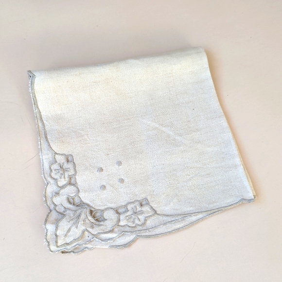 Dining | Set Of 8 Vintage Linen Napkins With Embroidery Border | Poshmark